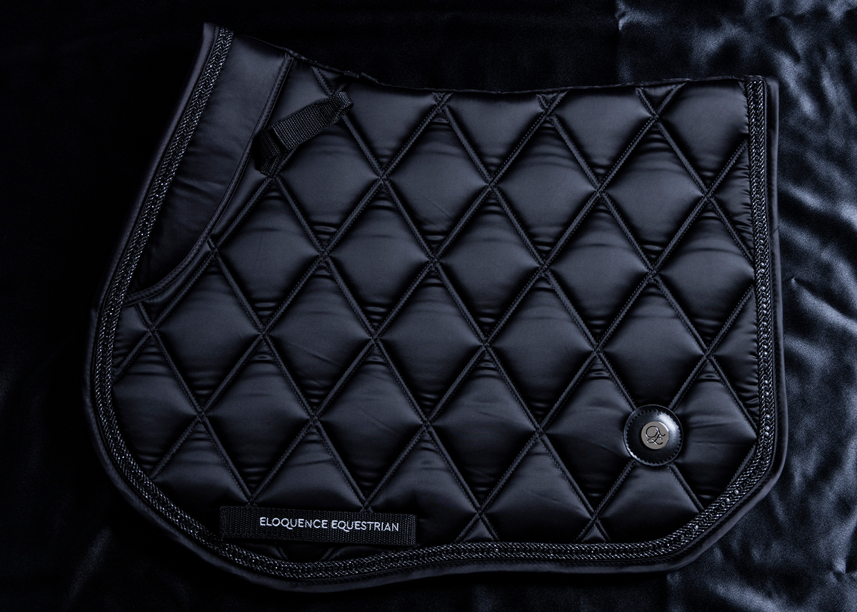 'The King' Black Jewel Jump Saddle Pad – Eloquence Equestrian