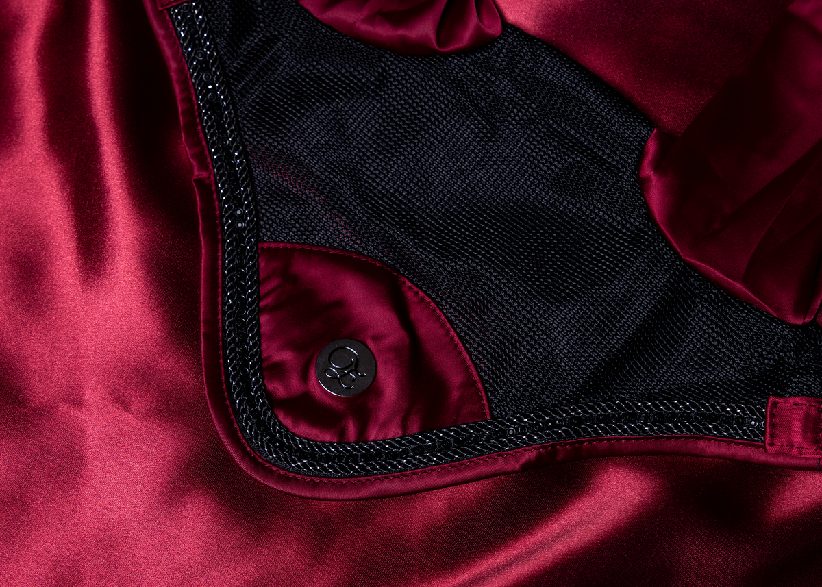 'The Empress' Ruby Red Crystal Ear Bonnet – Eloquence Equestrian